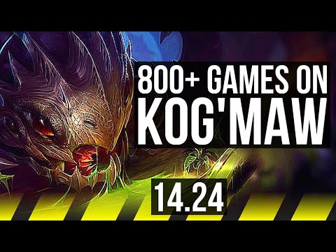 KOG'MAW & Soraka vs CAITLYN & Lux (ADC) | 800+ games | NA Master | 14.24