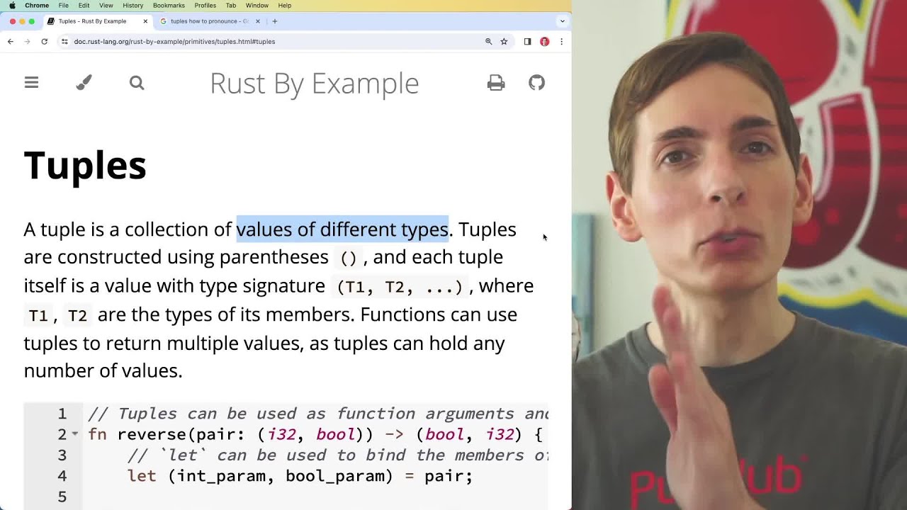 Rust By Example: Tuples