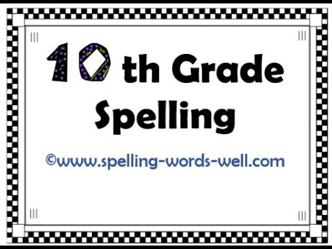 10th Grade Spelling Quiz
