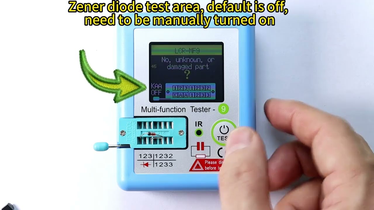 LCR MF9 Transistor Tester