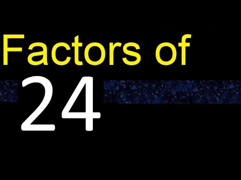 factors of 24 , how to find factors of an integer, dividers of . quick method trick fast