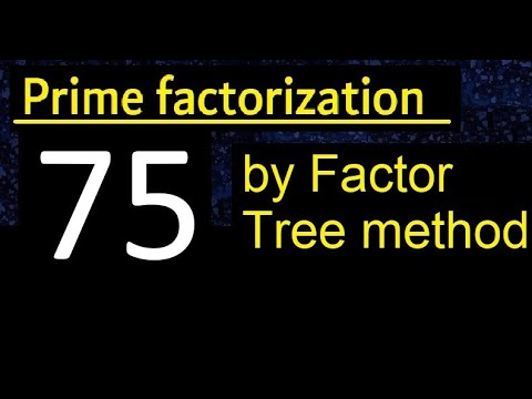 Prime factorization of 75 by factor tree method . Factor tree of 75 . How to find prime factors