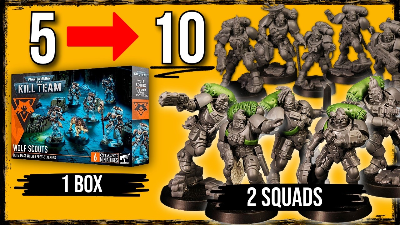 I Turned One Warhammer Kit Into TWO FULL SQUADS | Space Wolves Kitbash