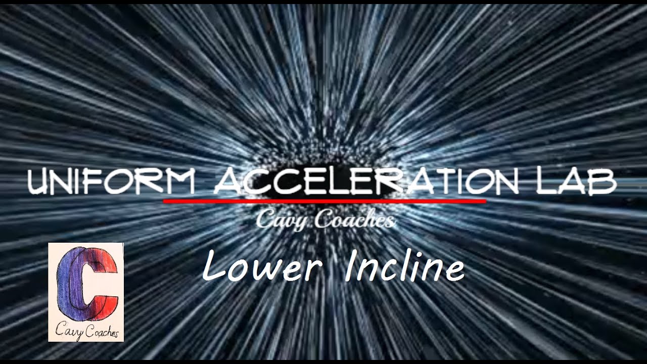 Uniform acceleration lab (Lower incline)