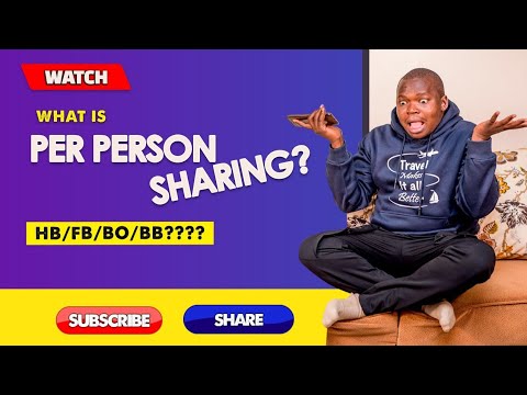 What is per person sharing?? BB/HB/FB/Twin room, Double etc (common travel terms)