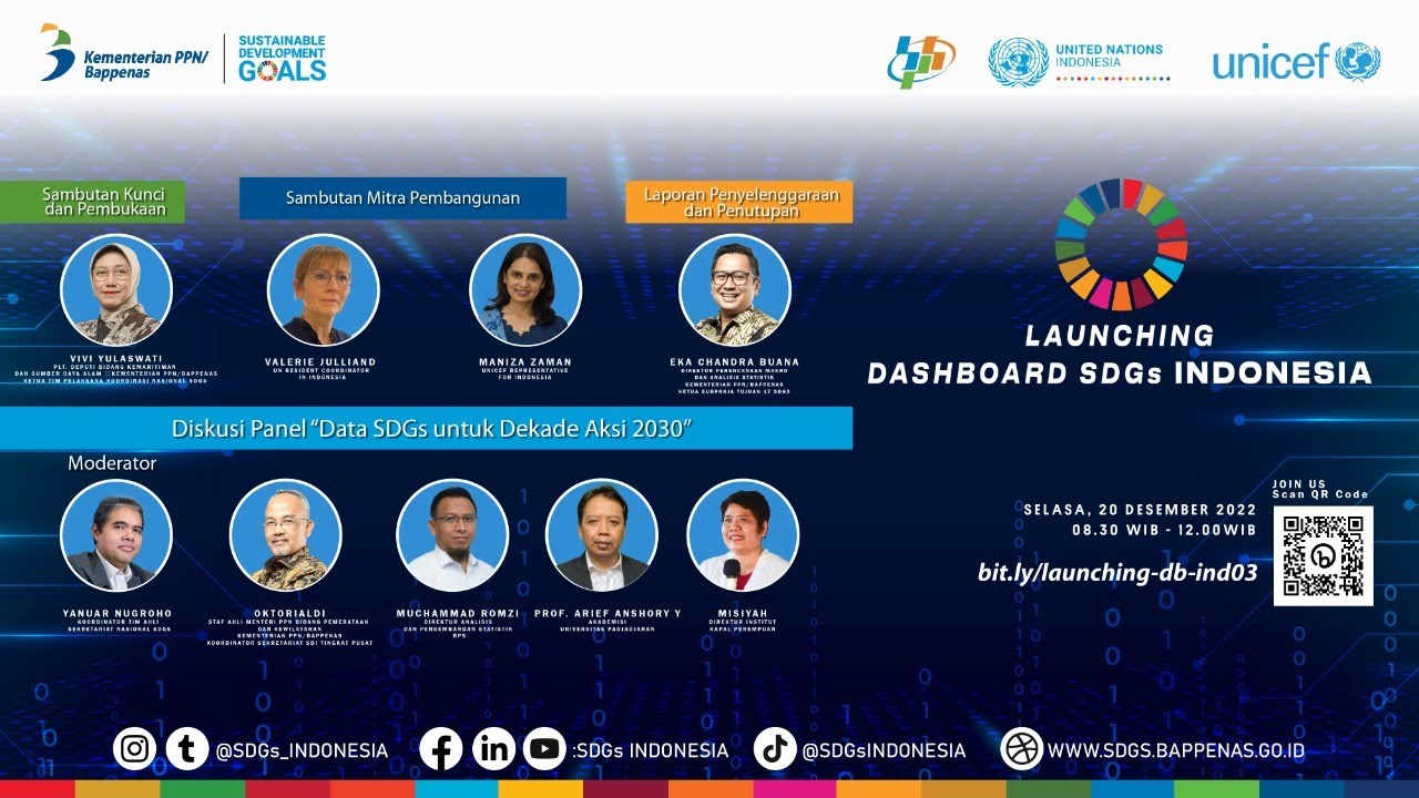 Kementerian PPN Bersama BPS Launching Dashboard SDGs Indonesia Versi 3.0