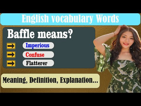What does Baffle mean? | What is Baffle? | Baffle meaning in English | English Grammar