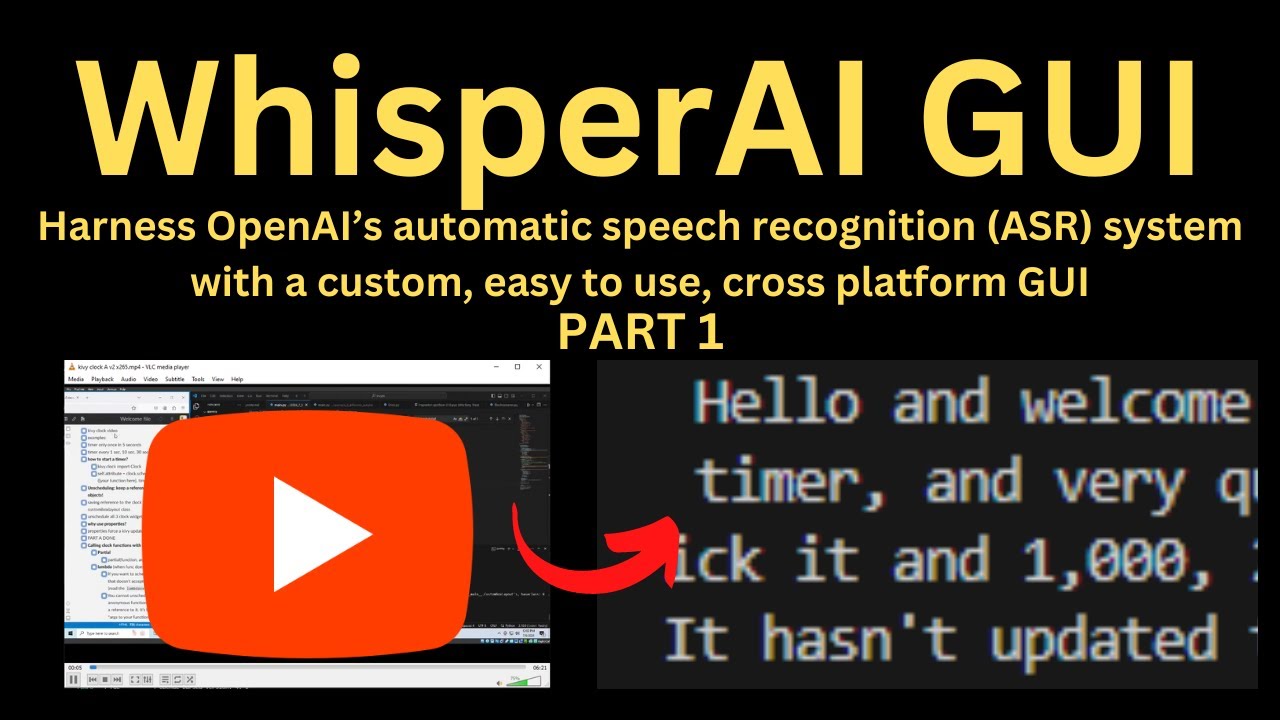 Creating a cross platform GUI for OpenAI's Whisper
