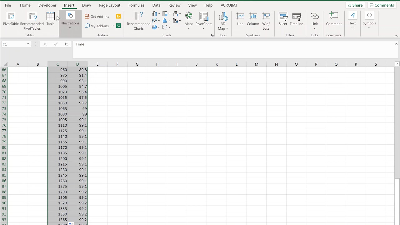 Lab 14 Heating and Cooling Curve Excel