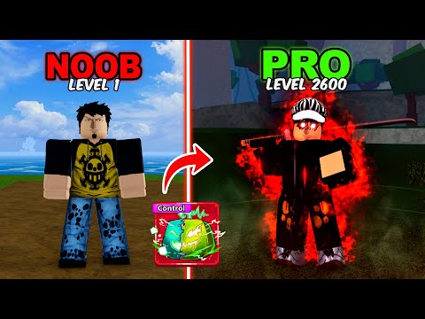 Noob to Pro as Law using the Control Fruit in Blox Fruits! Level 1 to Max Level