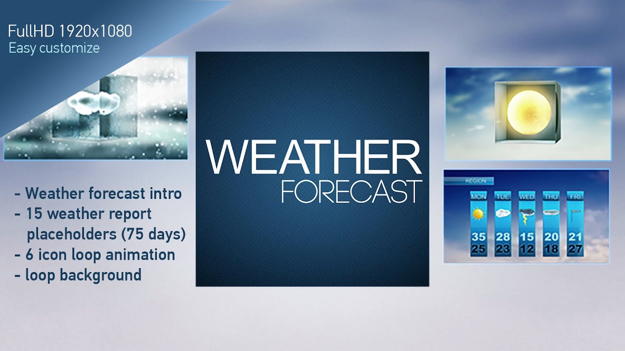 Weather Forecast Broadcast Graphics Pack