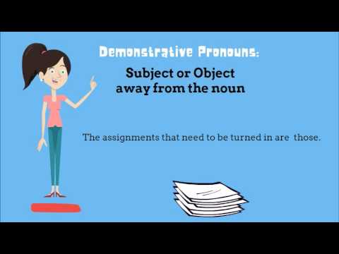 Demonstrative Pronouns