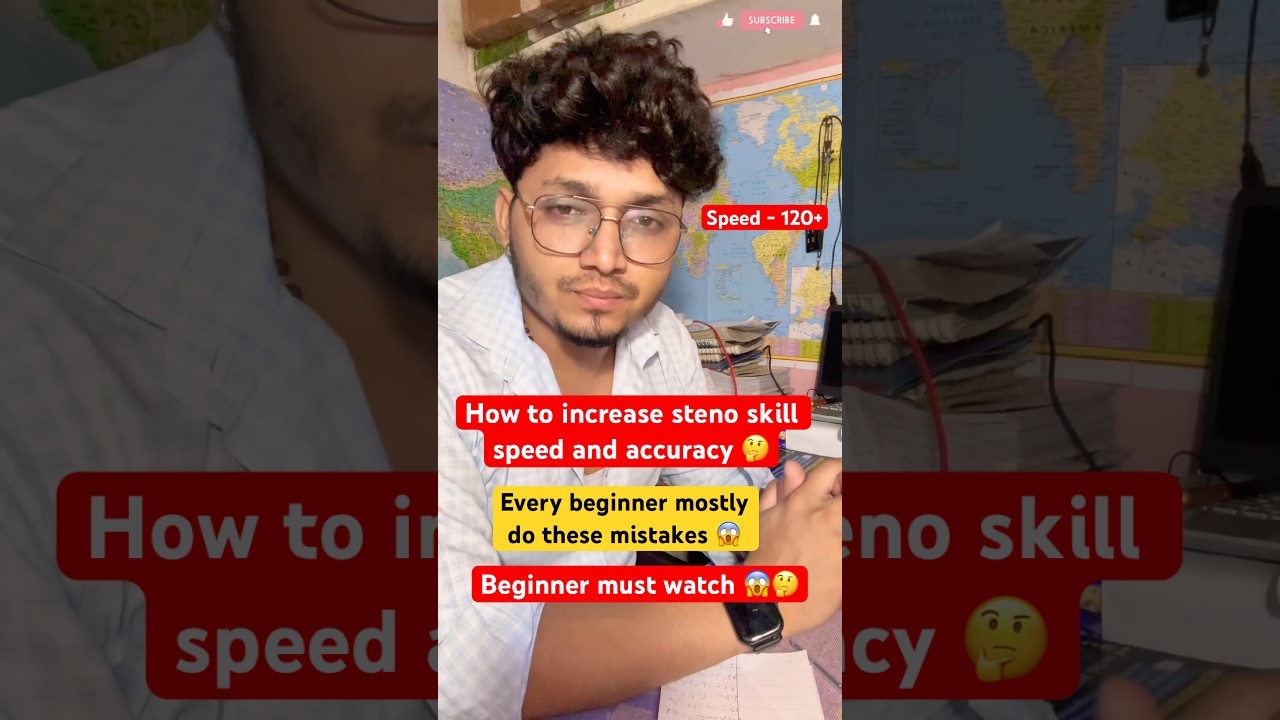 How to increase steno skill speed and accuracy #steno #ssc #stenographer #stenography #sscexam