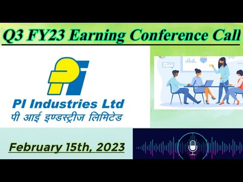 Pi Industries Share Q3 FY23 Earnings Conference Call | Pi Industries Share Latest news