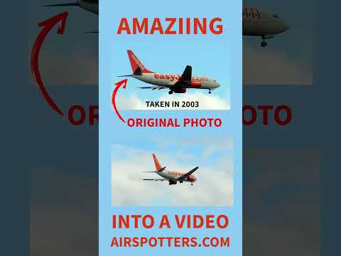 AMAZING AIRCRAFT PHOTO INTO A MOVING VIDEO