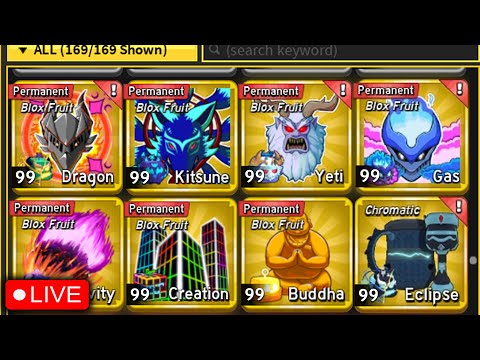🔴LIVE] Giving PERM FRUITS To EVERYONE! (PERM DRAGON FRUITS) Blox Fruits Giveaway (Blox Fruits Live)