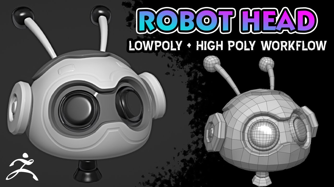 Stylized Robot Head - zBrush Step by Step Tutorial