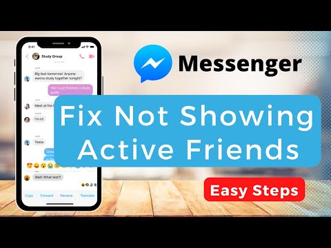 How to Fix Messenger Not Showing Active Friends !