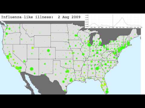 Mapping the spread of H1N1 influenza