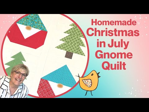 How To Quilt A Gnome Forest Mini Quilt - Christmas in July