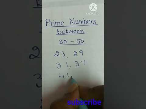 Prime numbers 21 to 50 //prime numbers 20 - 50 // prime numbers