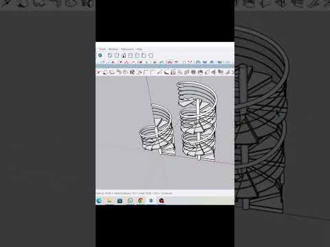 The FASTEST Way to Create spiral staircases in SketchUp Using 1001bit tools plugin! #1001bit tools