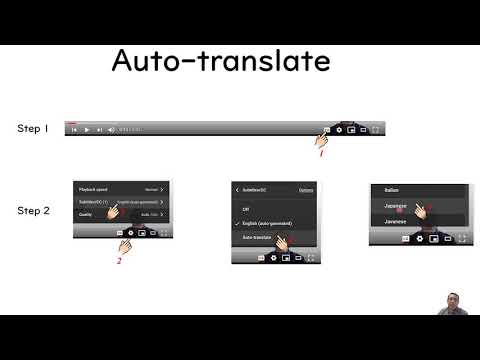 Auto translation of YouTube subtitle "caption" from any language to another language