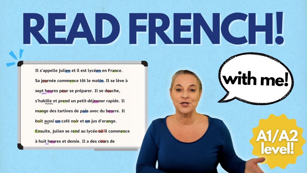 Learn To Read French With Me | A1/A2 Level French for Beginners