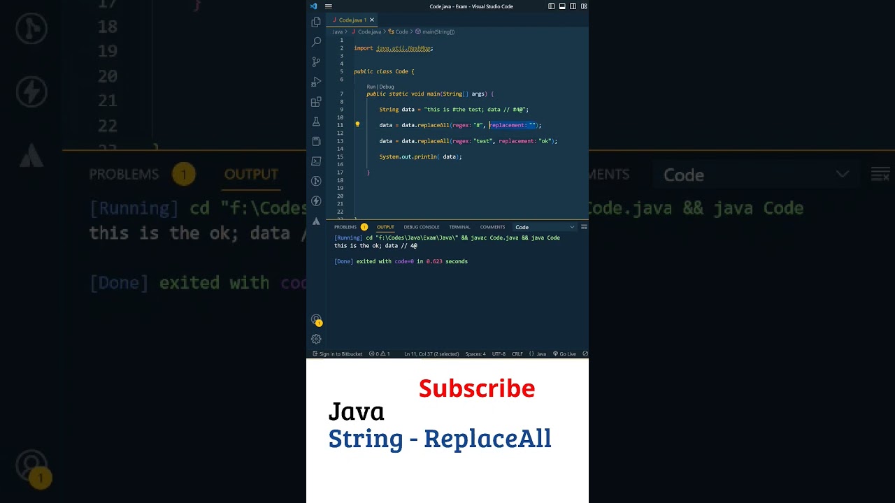 Java In Telugu: Strings in Java ( Replace All ), Core Java, Java Tutorial For Beginners, Java Basics