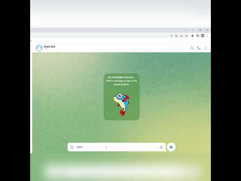 Creating a news telegram chat bot tutorial using Java script