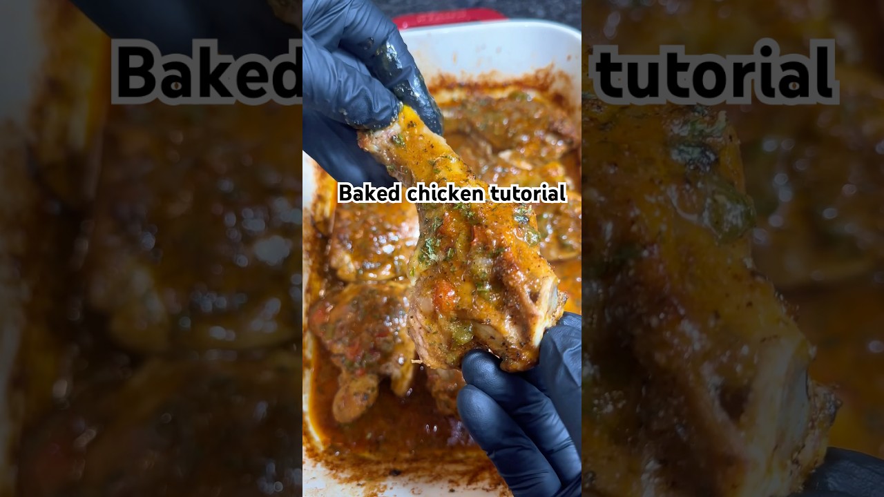 Baked chicken tutorial #bakedchicken #ovenrecipes #quickmeals