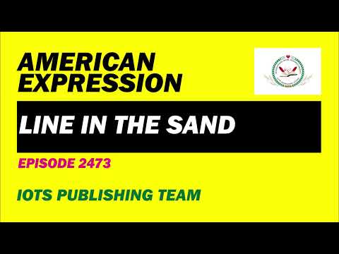 American Expression E2473 Line in the sand