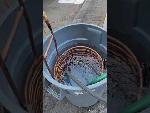 Refrigerant recovery heat exchanger works good for small charges:) #140#