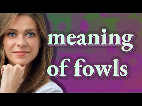 Fowls | meaning of Fowls