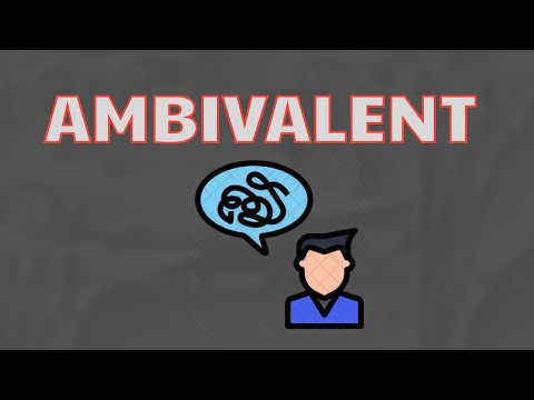 What Does AMBIVALENT Means || Meanings And Definitions With Example in ENGLISH .