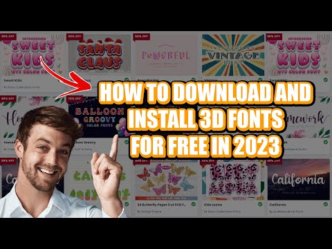 How to Download and Install 3D Fonts for Free in 2023 *With Link Download *