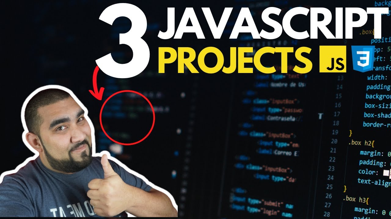 Javascript Tutorial! Make 3 Full Javascript projects! (starts easy and gets harder!)