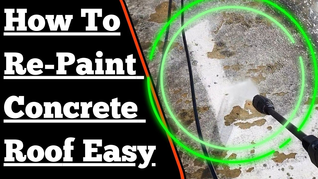 fixing peeling paint on a flat roof