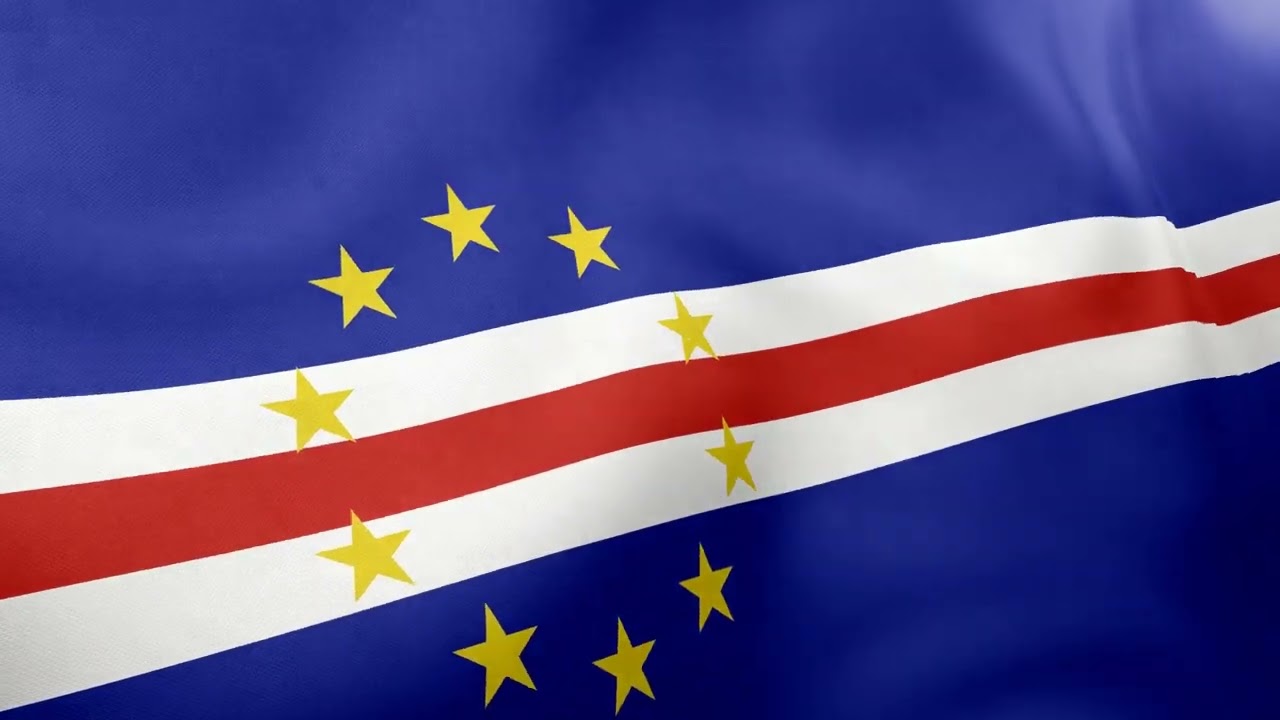 CAPE VERDE - Waving Flag Loop 4K