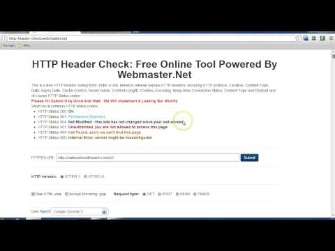 Introducing The Free HTTP Header Check By Webmaster.Net