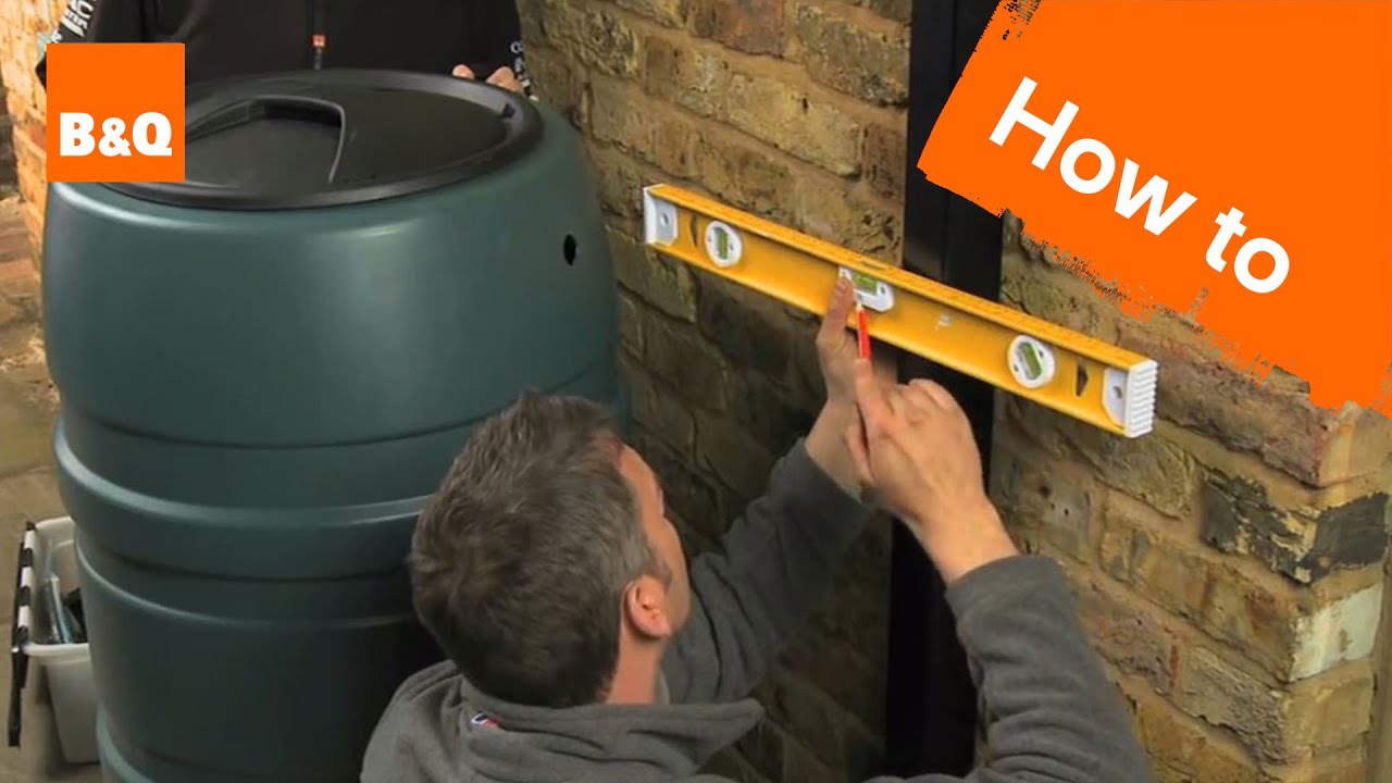 How to install a water butt