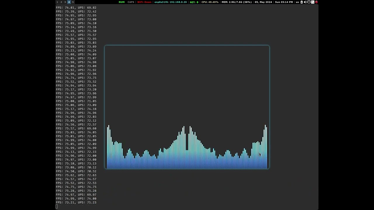 Glava audio visualizer for linux. #ArchLinux #glava