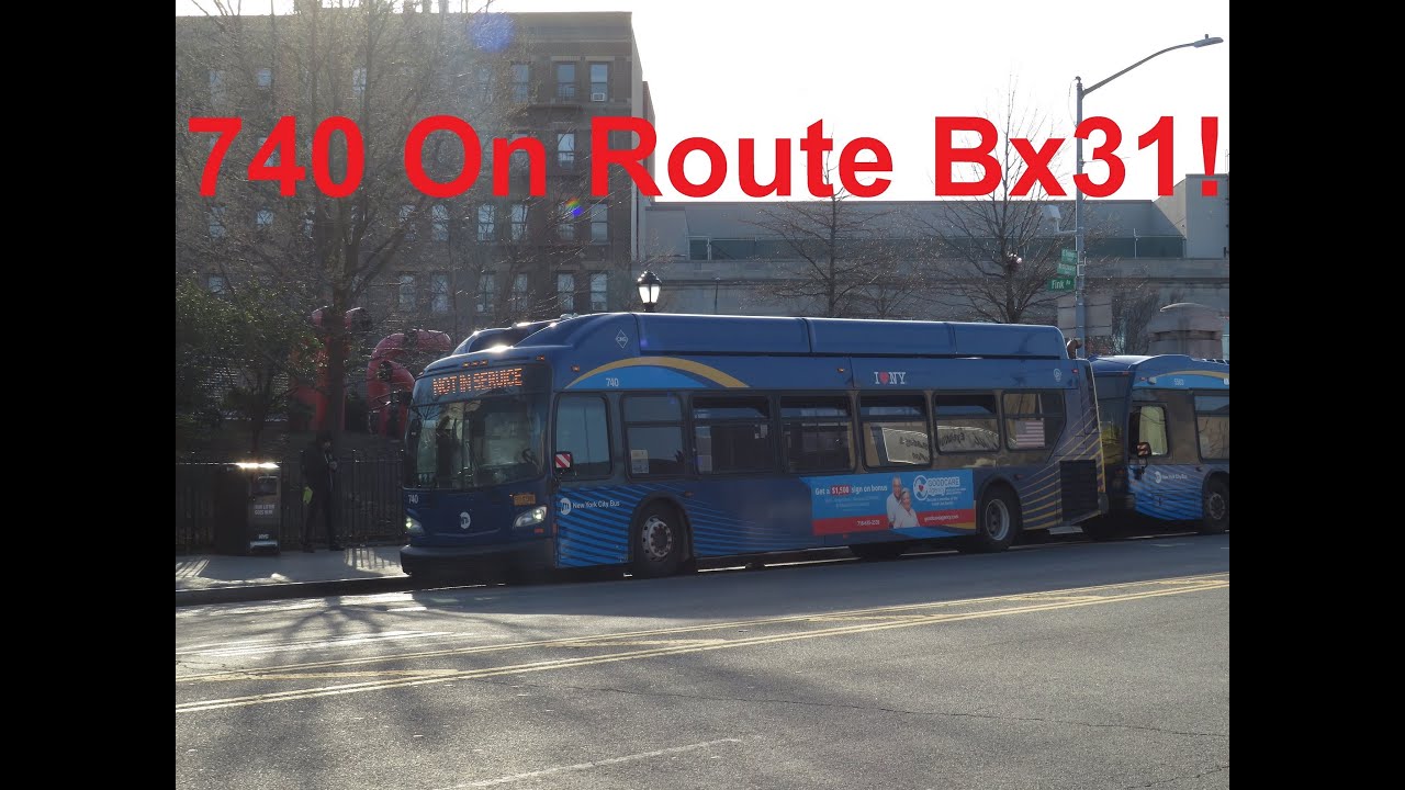 NeoplanDude | NYCT 2017 New Flyer XN40 #740 On Route Bx31, To Westchester Square!