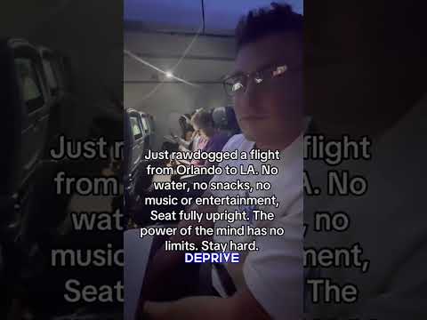 Why are men suddenly 'raw-dogging' flights?