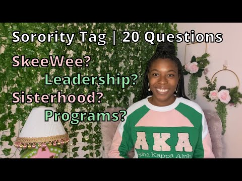 AKA Sorority Tag | 20 Questions ππ