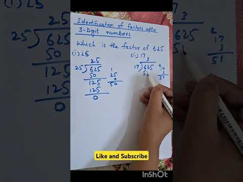 Factors of 625