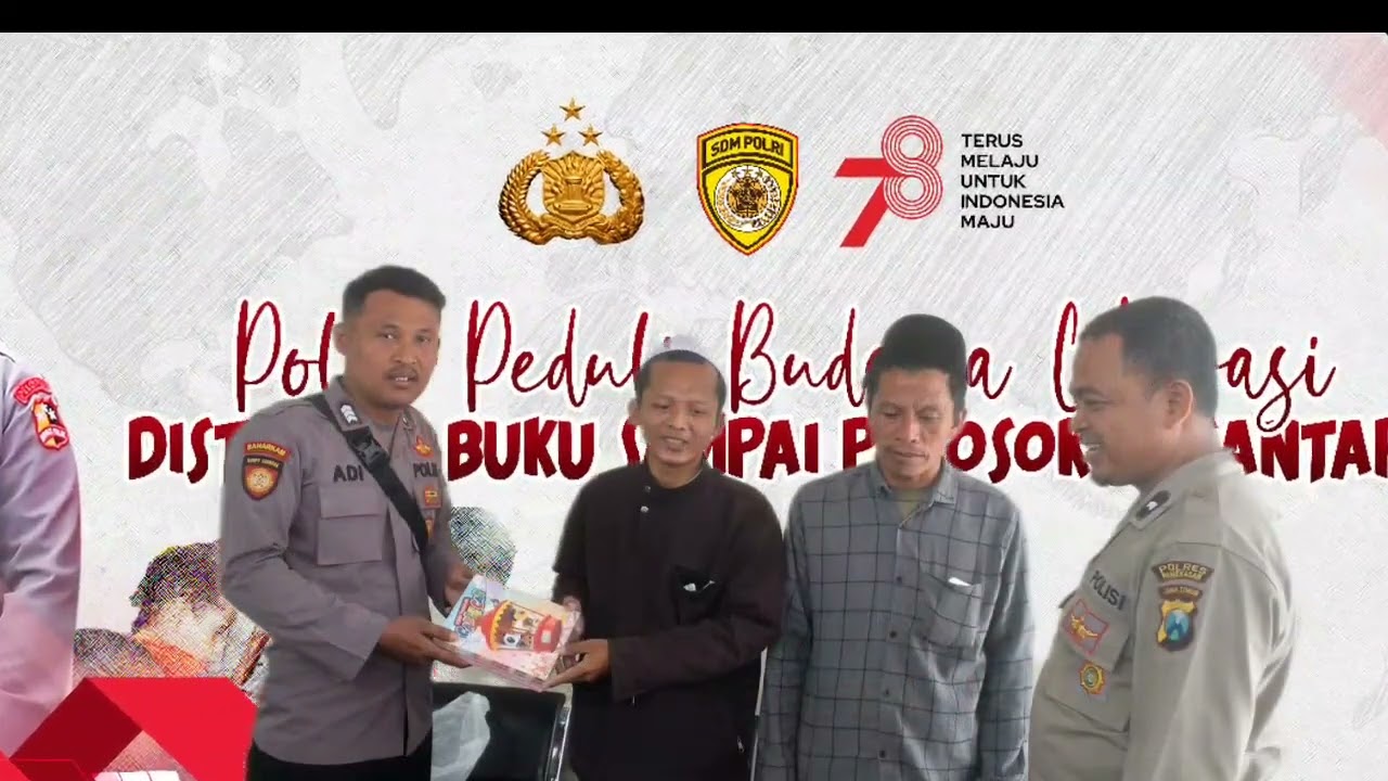 BHABINKAMTIBMAS POLSEK WARU...(Gerakan Polri Peduli Budaya LITERASI)