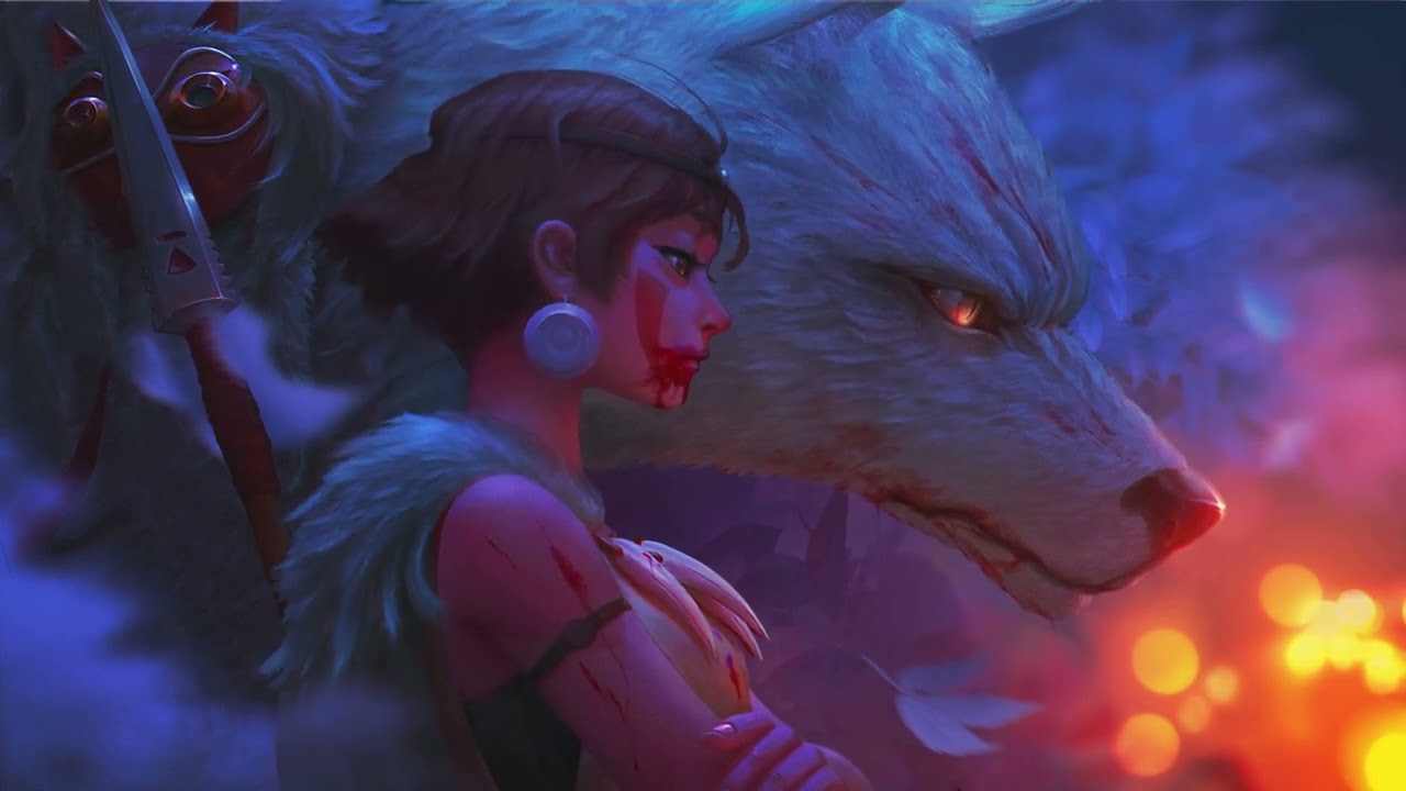 Mononoke Princess 4k Live Wallpaper | Stunning Studio Ghibli Aesthetic Background