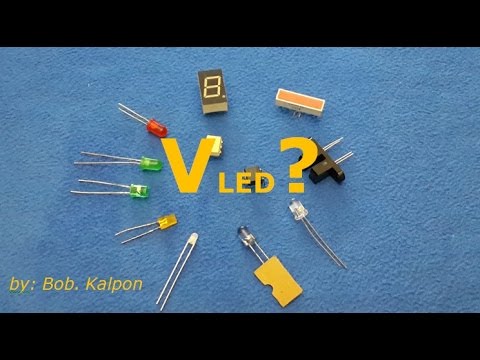 What is the average LED diode forward voltage ? / red green yellow blue white IR led voltage drop