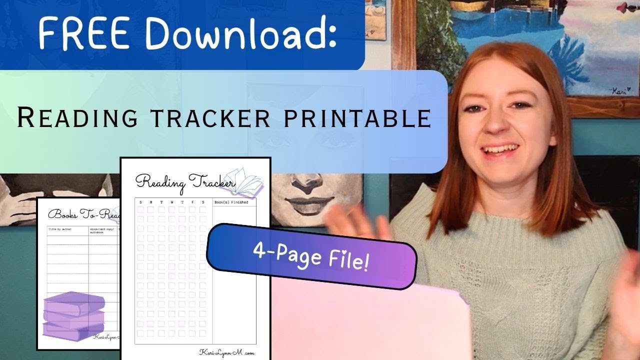 FREE Printable Reading Tracker | 4-Page Digital PDF File | How to Get This Reading Planner Tool